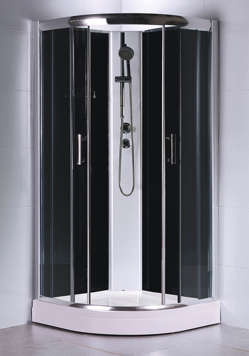 EVA 90 SVART DUSCHKABIN med låg takhöjd | PM-hem.se